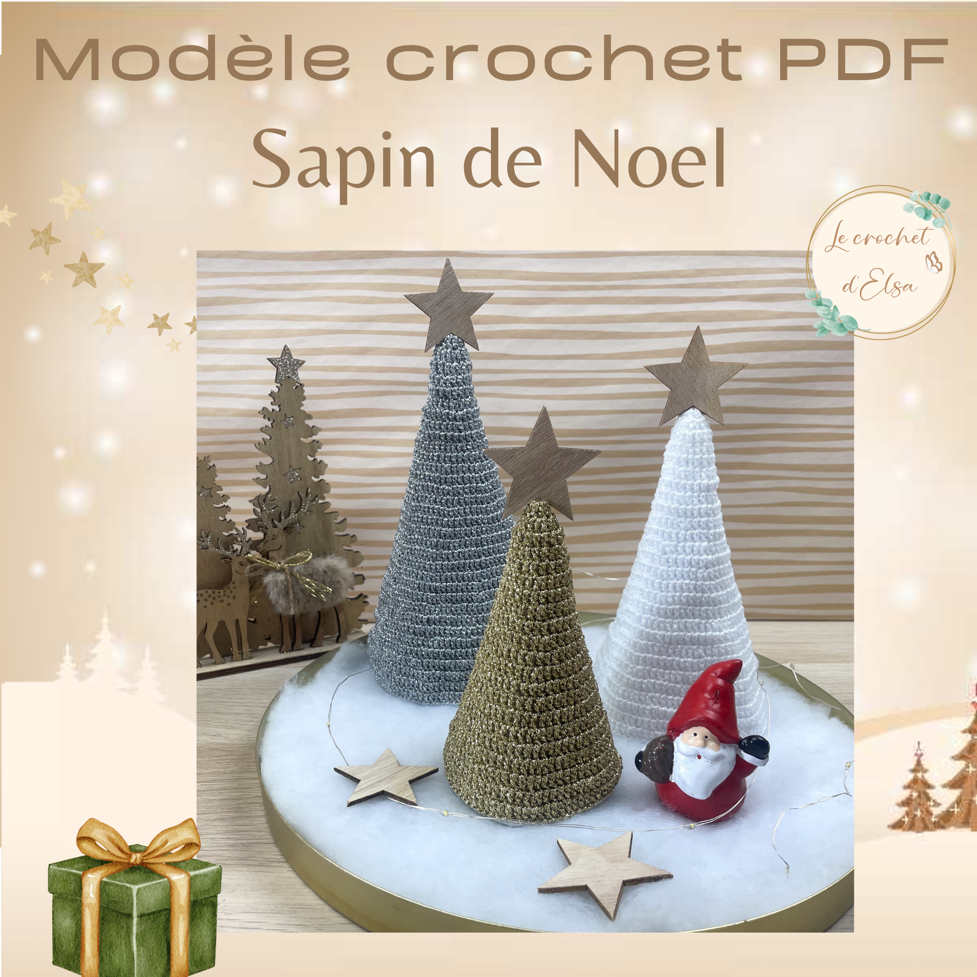 Patron PDF - Sapin de Noël – Le crochet d'Elsa